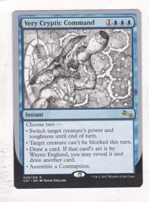 Magic: MTG: Unstable: Very Cryptic Command (Switch) (Alternate Art) | eBay