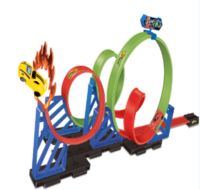 Hot wheels multi loop racing track | eBay