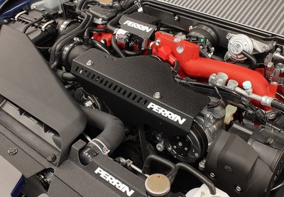 Black Perrin Alternator Pulley & Belt Cover For 02-14 WRX 04-17 STi | eBay