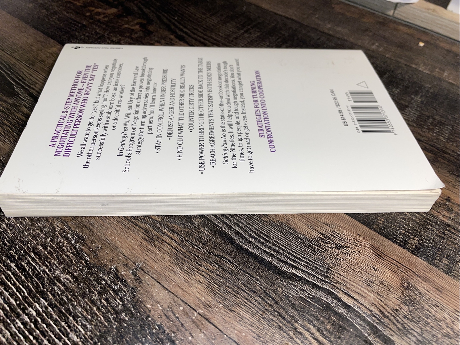 Getting Past No : Negotiating in Difficult Situations by William Ury ...