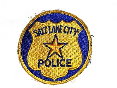 Salt Lake City Police RARE VINTAGE PATCH UTAH Circular Shoulder Patch ...