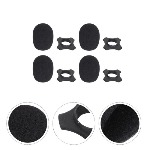 4 Sets Microphone Sponge Cover Rubber Ring Filter Shield Shockmount | eBay