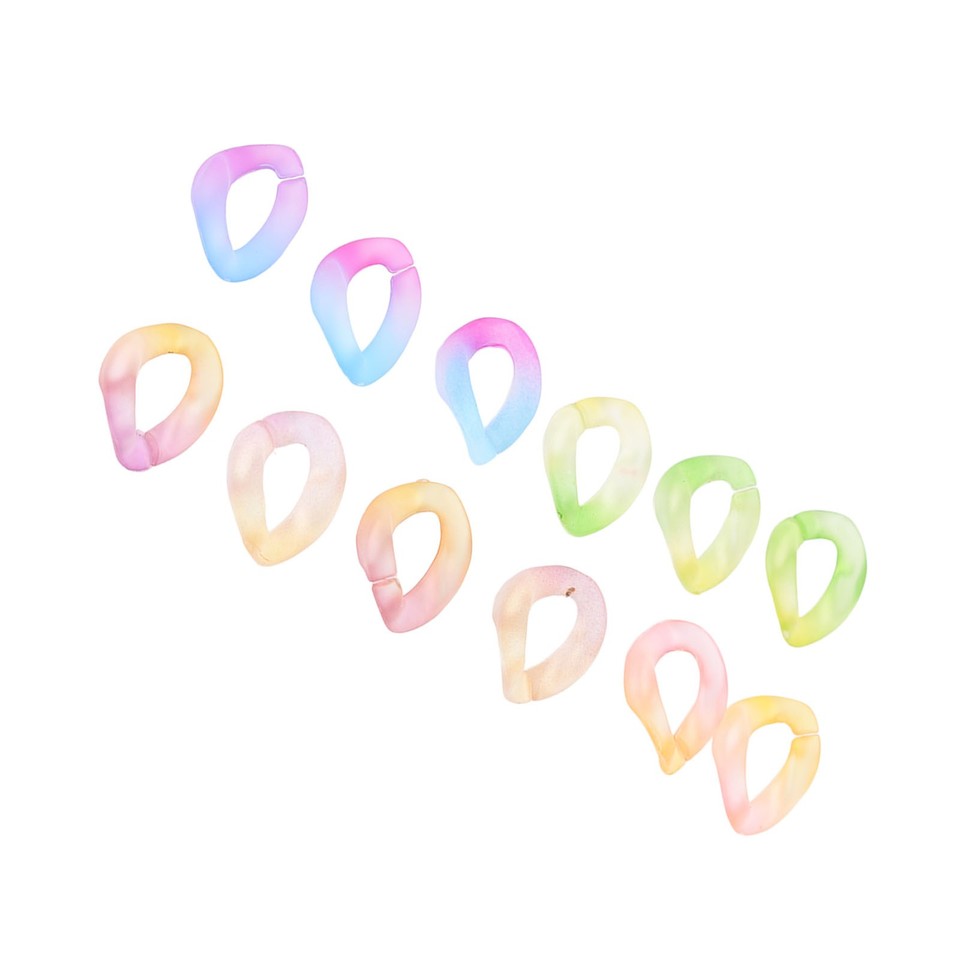 50 Pcs Chain Link Colorful Detachable Acrylic Open Chain Link DIY ...