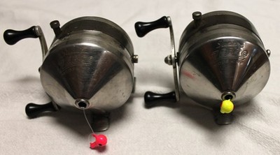 TWO (2) VINTAGE SUPER ZEBCO 22 SPIN CASTING FISHING REEL-SILVER | eBay