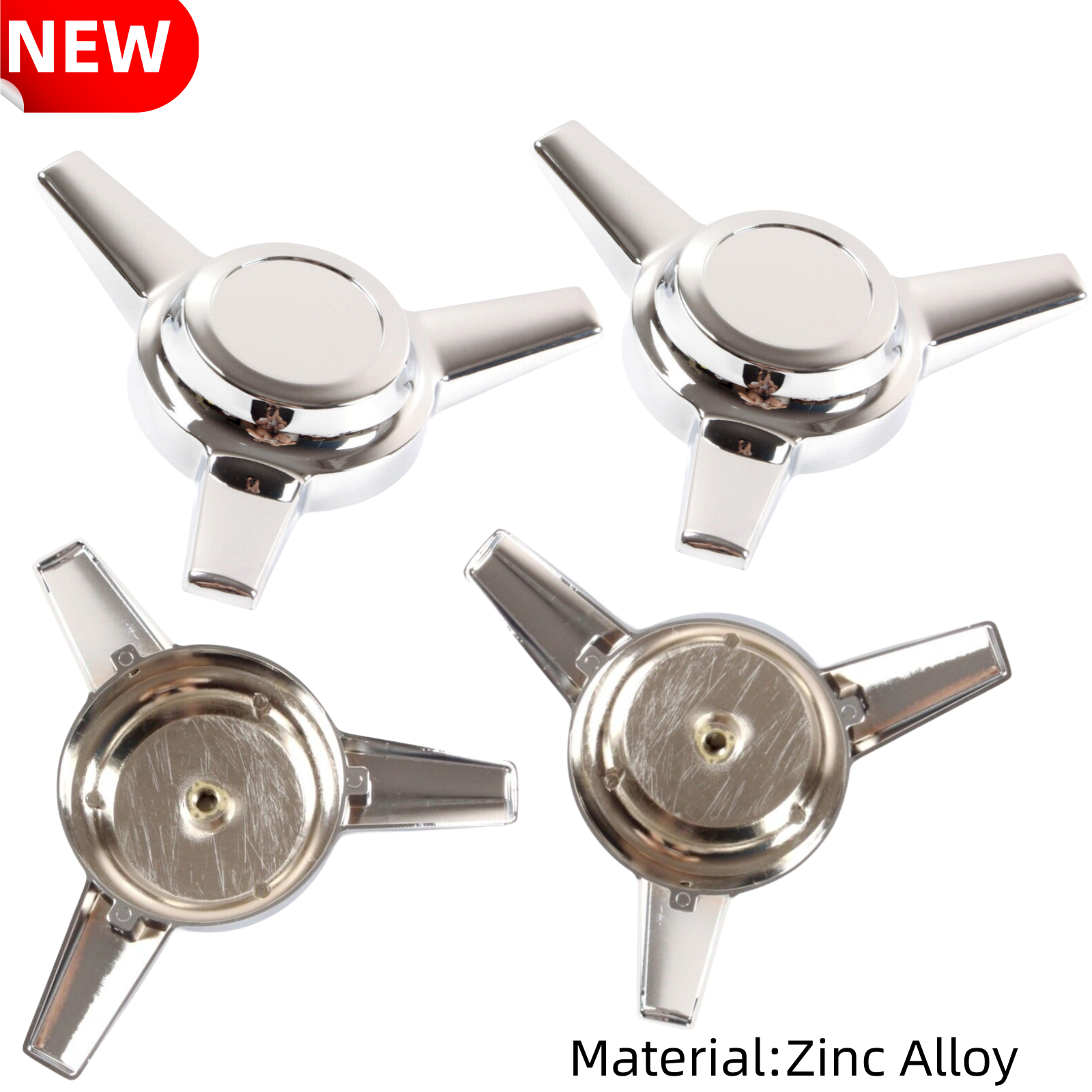 Bolt Stud Mount Spinner Tri-bar Arm Zinc Alloy Lowrider Wheel Rim ...