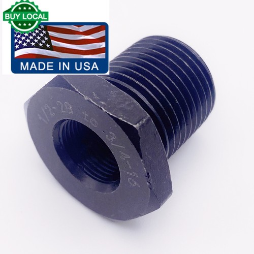 Female 1/2x28 to 3/4x16 Male Muzzle Thread Adapter Black Steel And ...