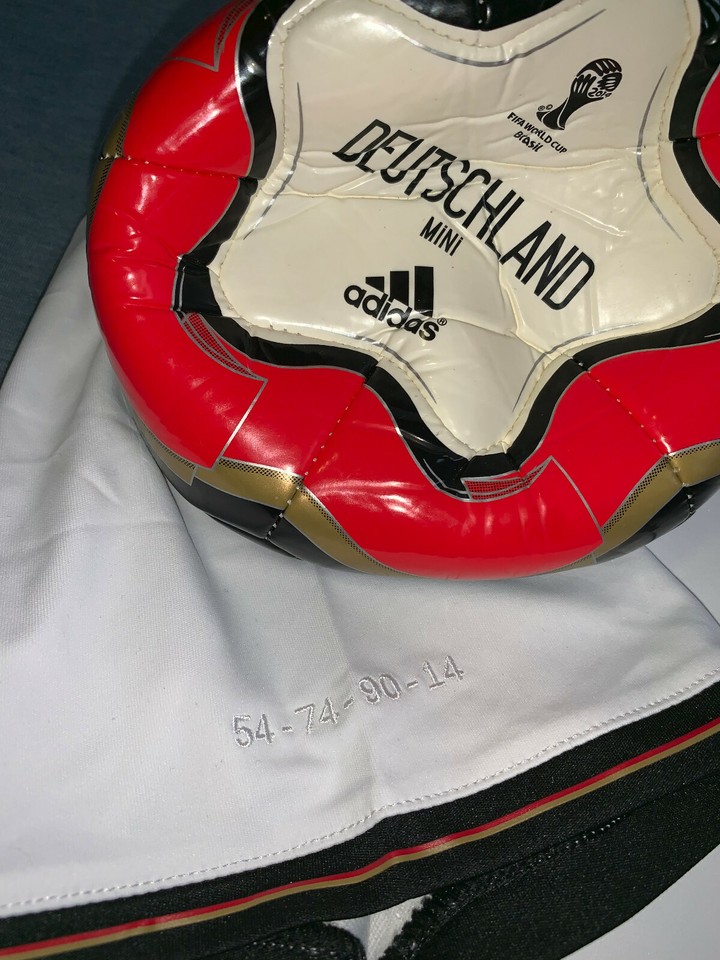 ADIDAS GERMANY BALL Size 1 Home White JERSEY 2014 World Cup CHAMPIONS ...