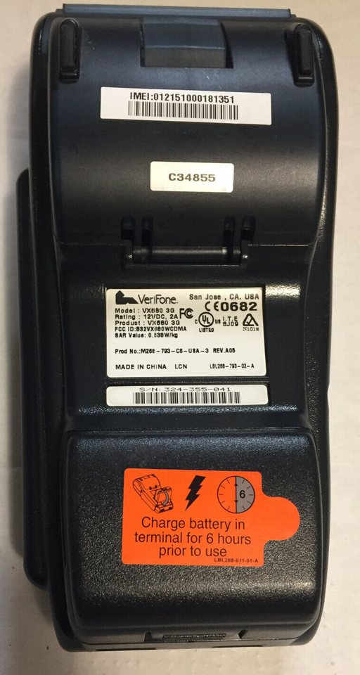 VeriFone VX680 3G with Power Supply M268-793-C6-USA-3 *UNLOCKED* | eBay