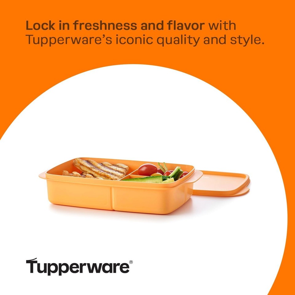 Tupperware Lunch-It Portion & Go Lunch Box - Dishwasher Safe & BPA ...