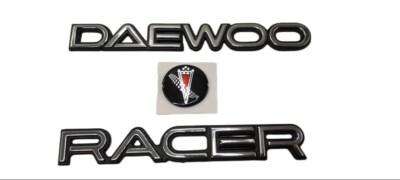DAEWOO, LEMANS And RACER Emblem In Metal with Grill Logo Set Of 3 Piece ...