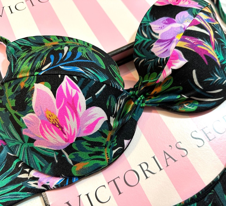 Victoria's Secret Swim Twist Removable Push-Up Brazilian Cheeky Set ...