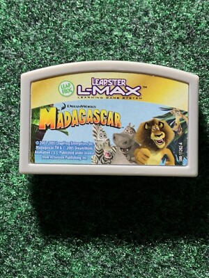 Leapster L-Max Explorer Madagascar Game Cartridge Only NO CASE NO ...