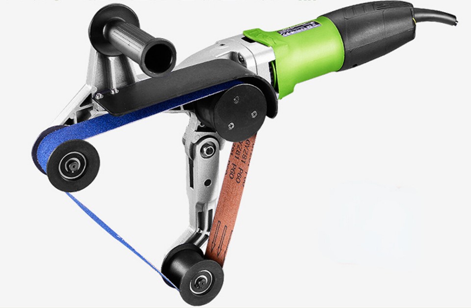 Three-wheel Belt Sander Circular Tube Polishing Machine Pipe Tube ...