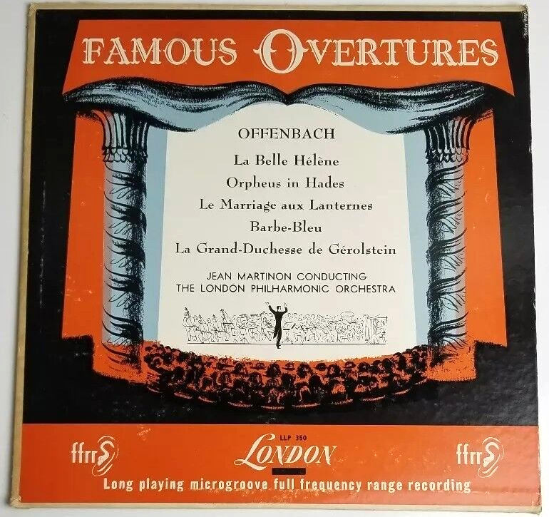 Famous Overtures Jacques Offenbach LP London LLP 350 | eBay