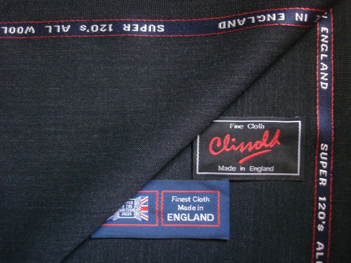 100% SUPER 120's WOOL WORSTED SUITING FABRIC BY Joseph J. H. Clissold ...