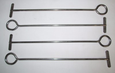 4 Stainless Steel Kny-Scheerer 13-1/2" Instrument Holders Stringers | eBay