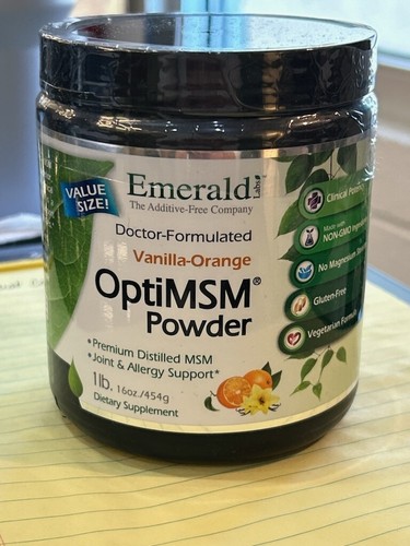 Emerald Labs OptiMSM Powder, 16oz. - Joint & Allergy Support | eBay