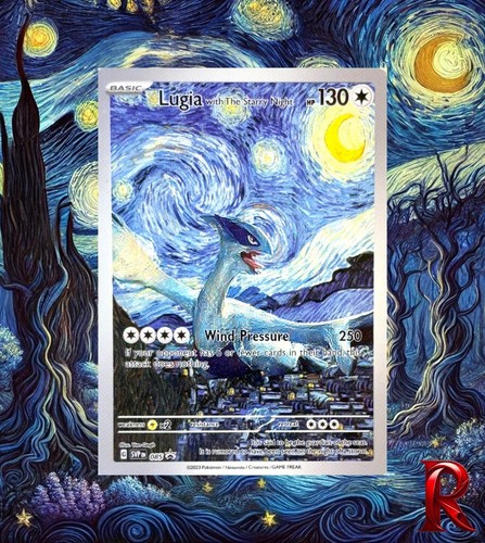 Pokémon Lugia Starry Night Van Gogh Beautiful Moon ACG Star Trading ...