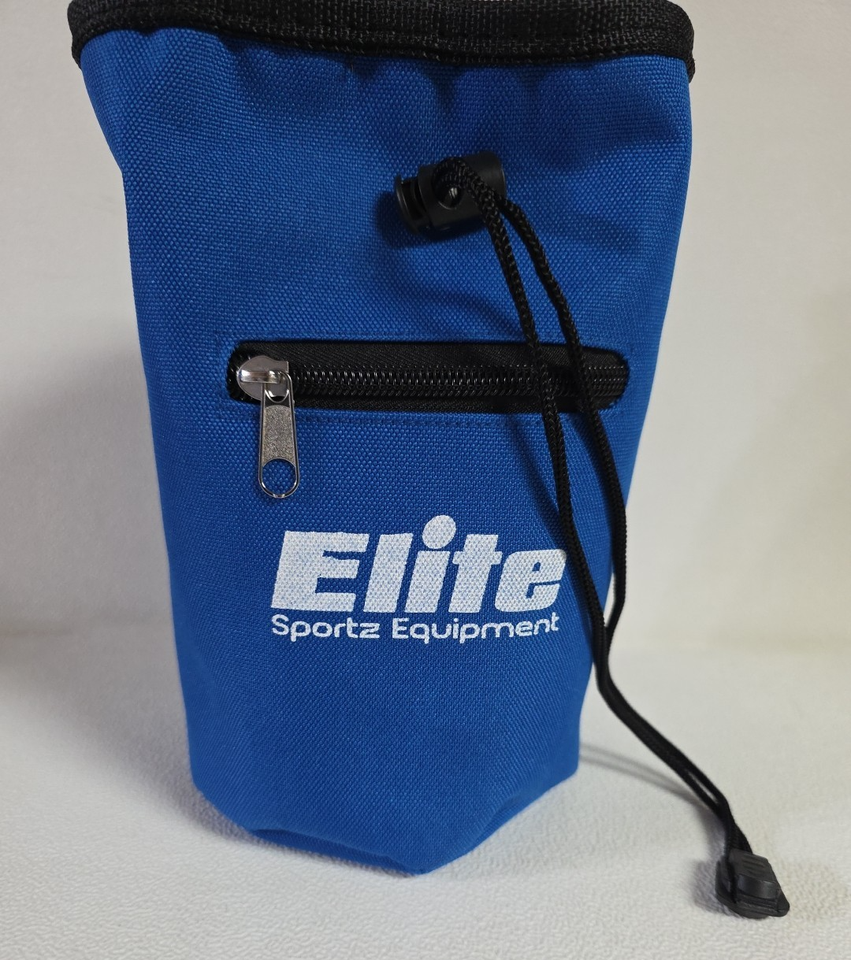 Elite Blue Chalk Bag Holder 2 Bags of Chalk CrossFit Rock Climbing ...
