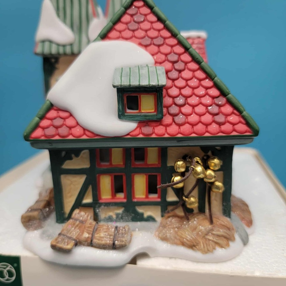 Dept 56 North Pole Series Reindeer Stables “Dasher & Dancer” Lighted ...