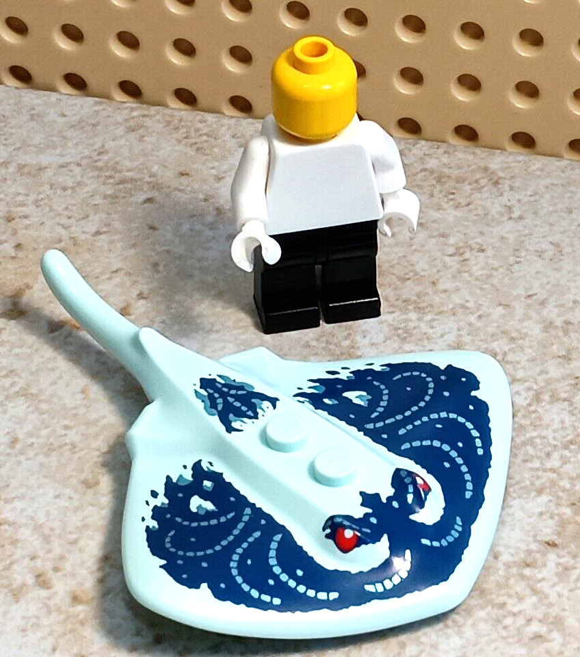 New LEGO STING Ray Stingray Light Aqua Print Ocean Monster Creature ...