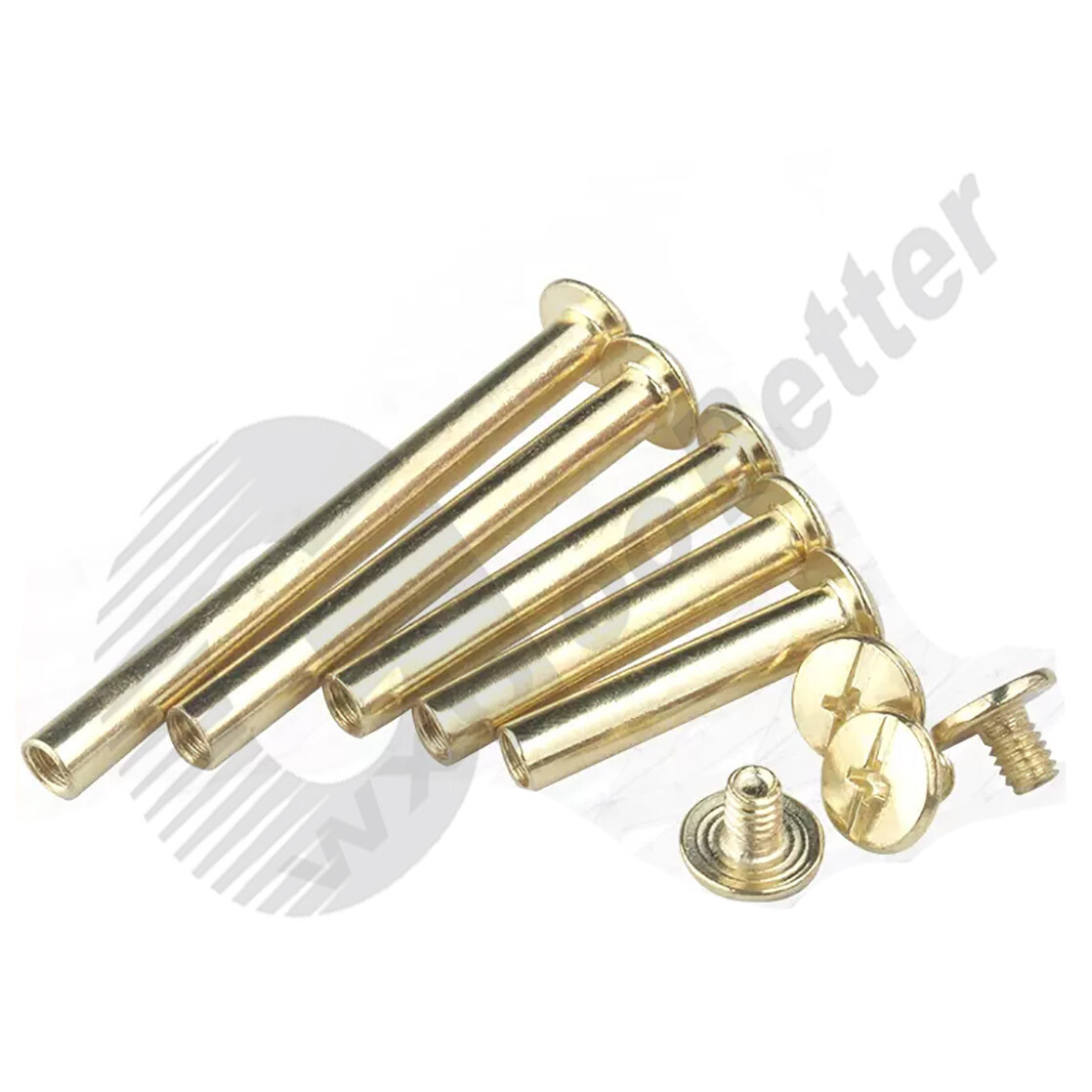 Chicago Screws Metric M5 Copper-Plated Steel Interscrews DIY Chicago ...
