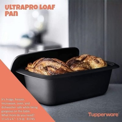 Tupperware 1.9-Qt. / 1.8 L Ultra Pro Bread Loaf Pan & Cover Oven ...