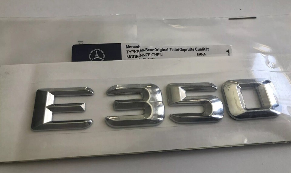 Fits Mercedes-Benz E350 Rear Trunk Emblems Logo Badge Letters Numbers ...