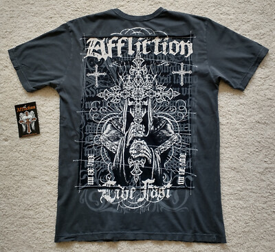 Affliction T-Shirt "CHART" NWT M L Reaper Cross | eBay