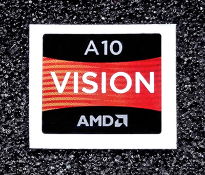 AMD A10 Vision Sticker 16.5 x 19.5mm APU A Series Case Badge USA Seller ...