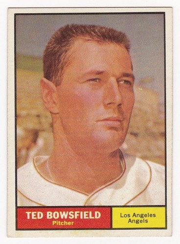 TED BOWSFIELD 1961 Topps Baseball # 216 Los Angeles Angels Ex Plus | eBay