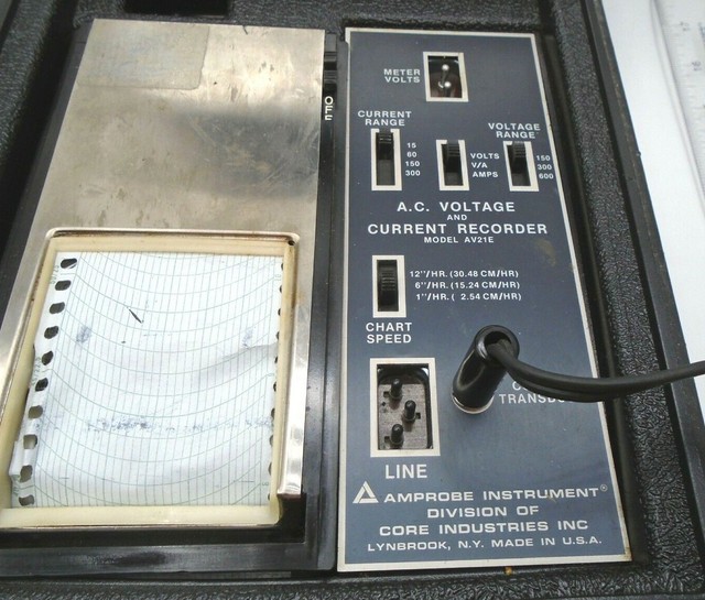 Amprobe AV21E AC Voltage Current Range Data Recorder Instrument B288395 ...