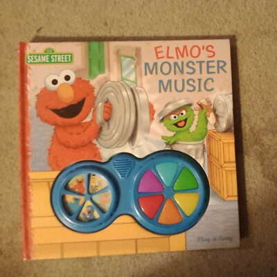 SESAME STREET: ELMO'S MONSTER MUSIC Play-A-Song Board Book. Ships free ...