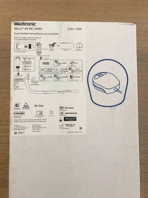 MEDTRONIC MC1AVR1 Micra AV Dual Chamber Transcatheter Pacing System 23F ...