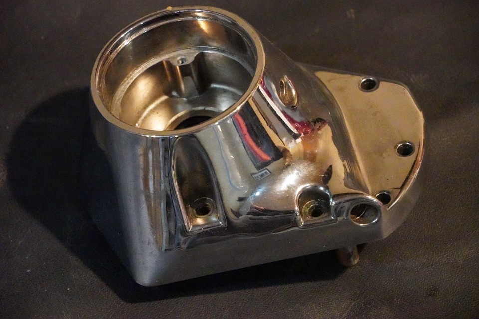 Chrome Nose Cone Cam Cover OEM 73-91 Harley Shovelhead Evolution 25214 ...