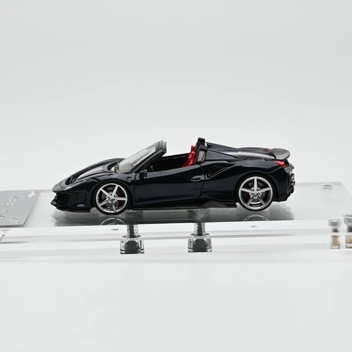 TPC 1:64 Navy Blue Novitec 488 Convertible Sports Model Diecast Display ...