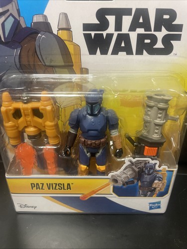 Star Wars: The Mandalorian Paz Vizsla 6" Action Figure Jet pack rocket ...