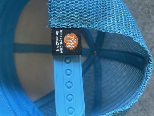Zyn Trucker Hat Cap SnapBack Adjustable Mesh Blue/Orange | eBay
