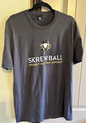 New District T-Shirt Size L Screwball Peanut Butter Whiskey | eBay
