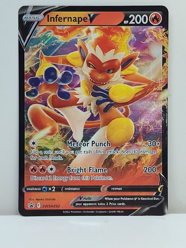 Infernape V Pokémon Giant Promo Card x3 Oversized Jumbo 200 HP Punch ...
