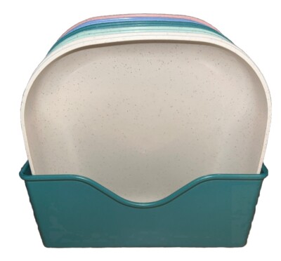 11 Piece Snack Plate Bpa Free Wide Application Square Fruit Dessert ...