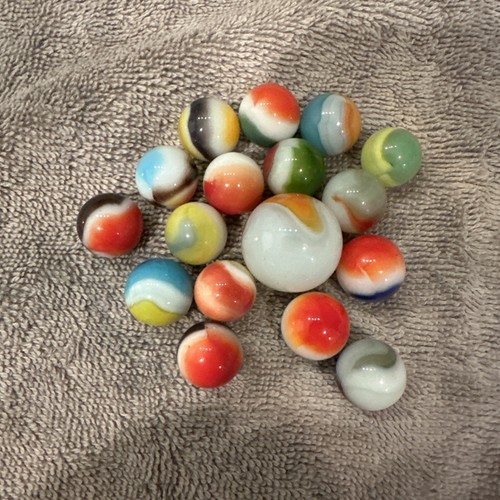 Vitro Marble Lot Of 16 Tri Lite, Helmet V-4 | eBay