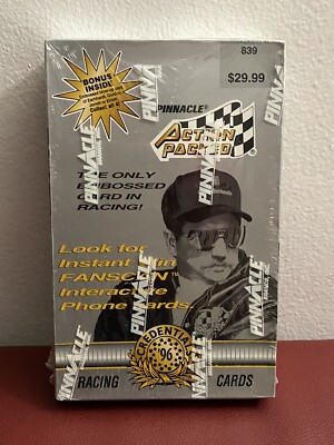 1996 Pinnacle Action Packed Credentials NasCar Racing Box Rare Sealed ...