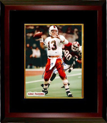 Gino Torretta signed Miami Hurricanes 8x10 Photo w/ '92 Custom Framed ...