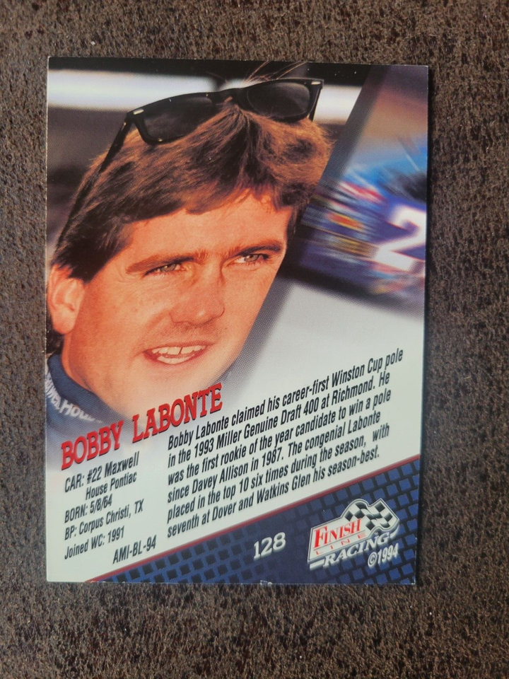 1994 Finish Line Bobby Labonte #128 - NASCAR - Autographed! | eBay