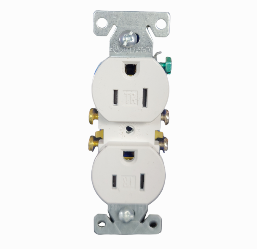 BOX OF 10 EATON TR270W STANDARD DUPLEX RECEPTACLES 15A, 125V | eBay