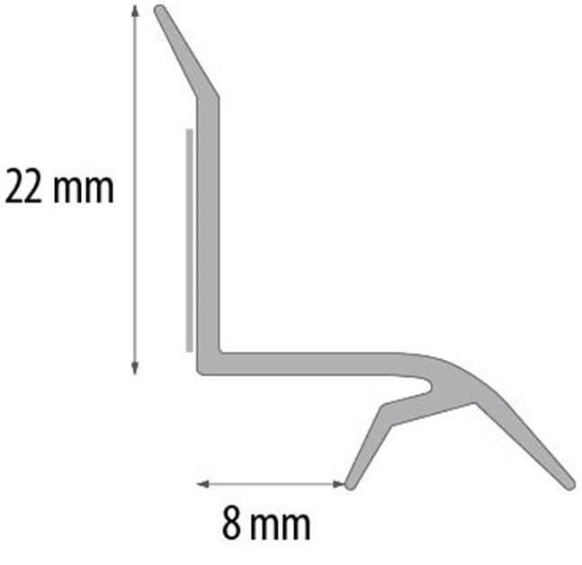Sealing Strip Self-adhesive PVC For Cladding Wall Panel Around Bath 2.5 ...