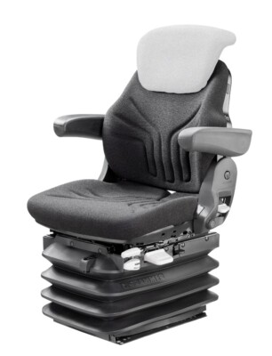 Grammer MSG 95G/721 Air-suspended 12 Volt tractor seat fabric black | eBay