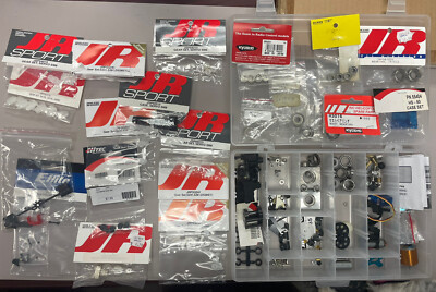 LOT HITEC JR SPORT KYOSHO RC AIRPLANE PARTS BEARINGS GEARS NEW & USED ...