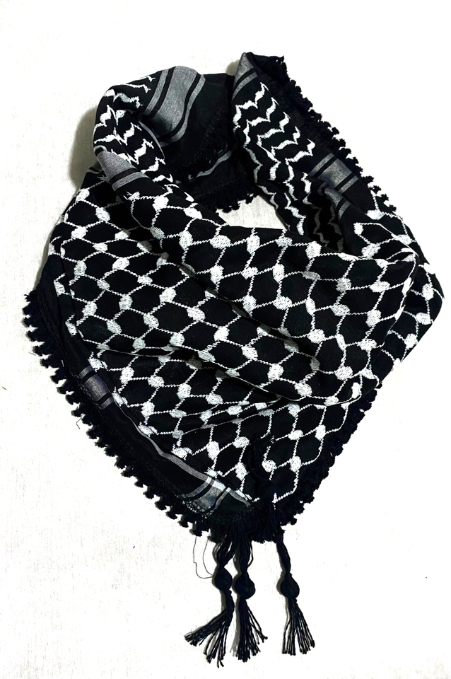 Keffiyeh Unique Scarf, Sahara Desert Arab Bandana Palestine Mix Black ...
